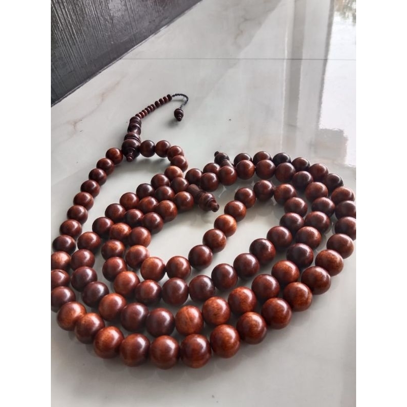 Jual tasbih stigi super 14mm tasbih galih stigi tasbih kayu setigi ...