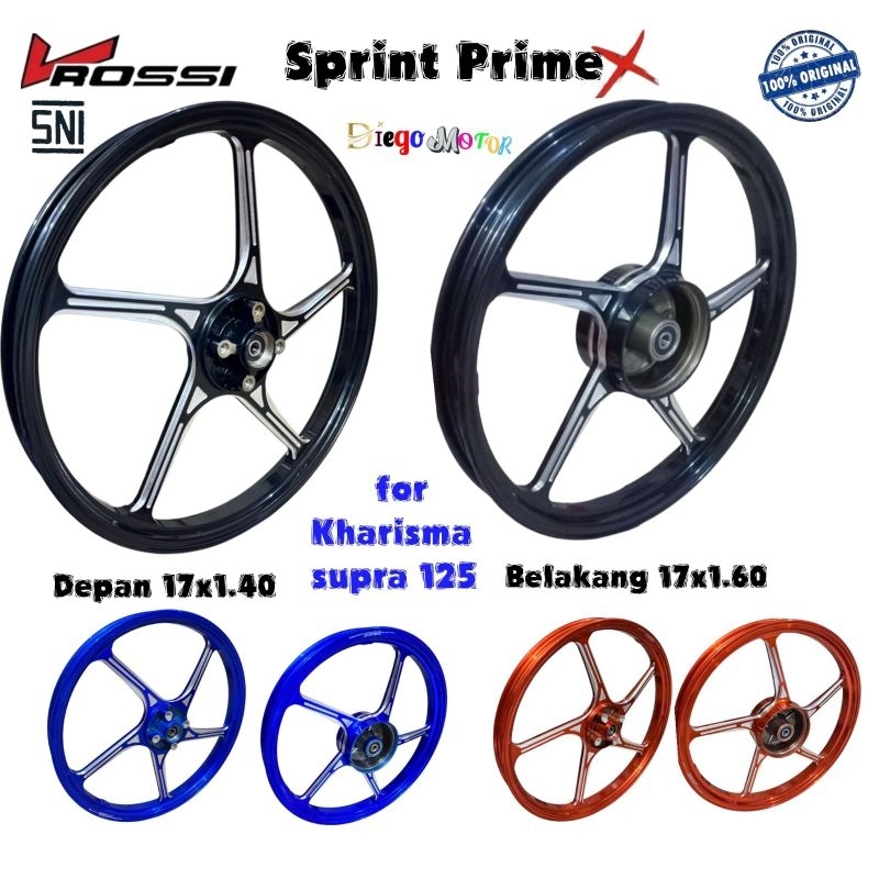 Jual Velg Supra x 125 Lama, Kharisma Sepasang/velg racing vrossi supra ...