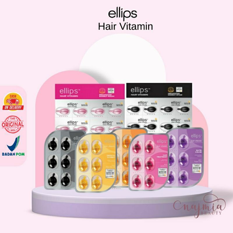 Jual Ellips Hair Vitamin Mini Blister isi 6 Butir / 20 Butir | Shopee ...