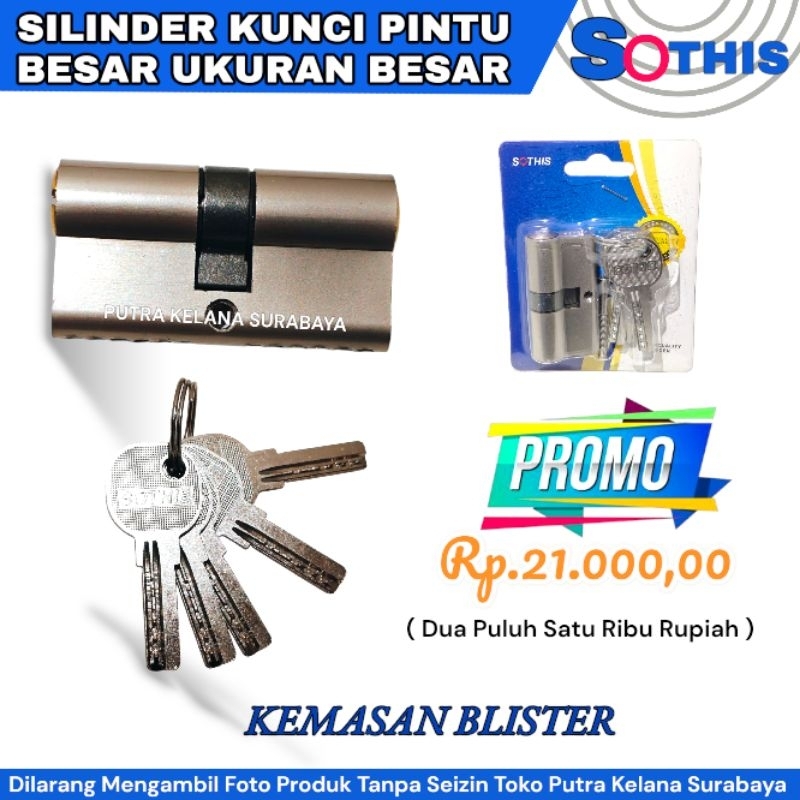 Jual Silinder Kunci Pintu Besar SOTHIS 5 Anak Kunci Komputer Key BLISTER | Anak Kunci Pintu ...