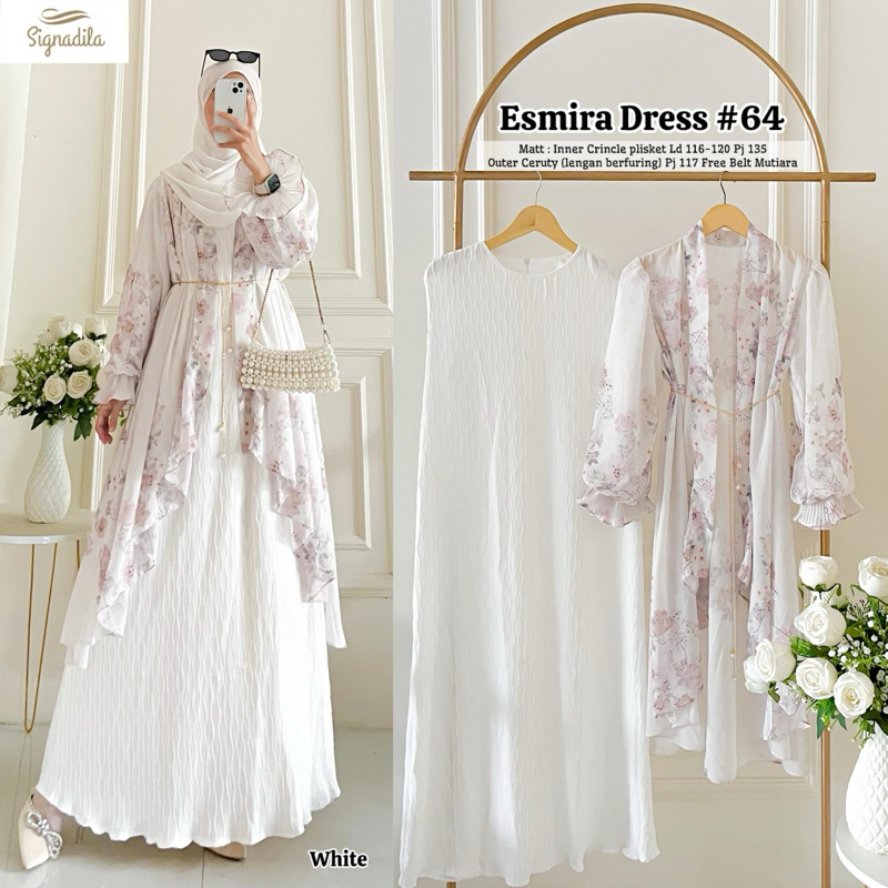Jual Gamis dress Esmira Ceisya dress by Signadilla | Shopee Indonesia