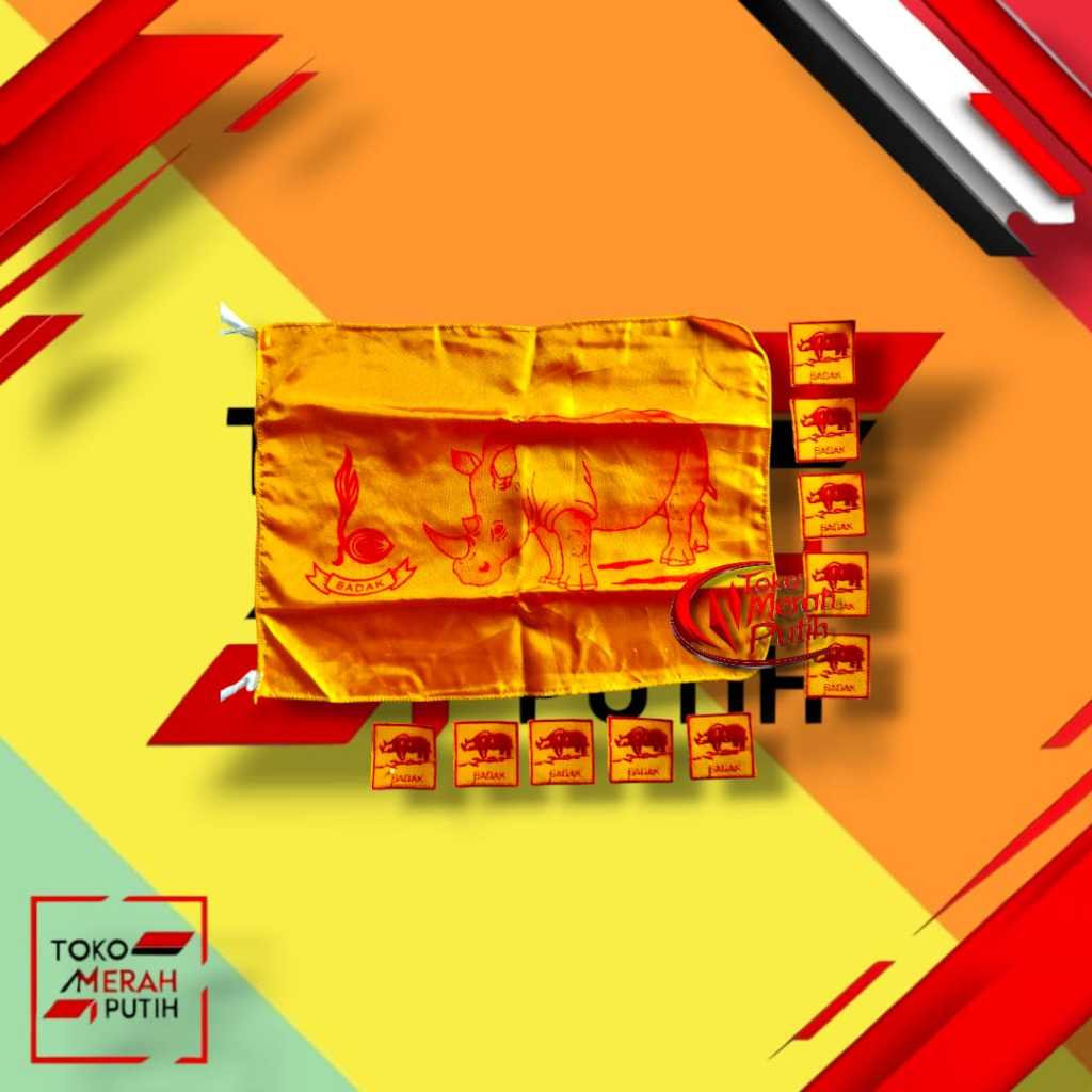 Jual ( 1 bendera+ 10 tanda regu ) Paket regu pramuka putra BADAK ...