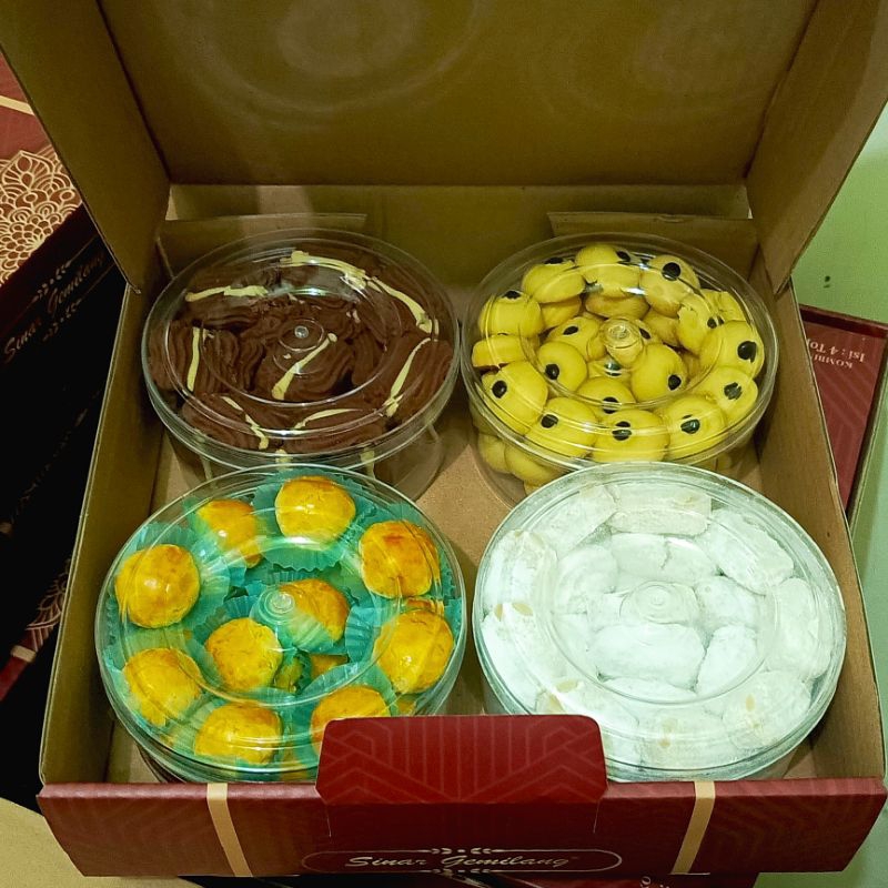 Jual Cookies Paket Abu-Abu Reguler Isi 4 Toples (Baca Deskripsi ...