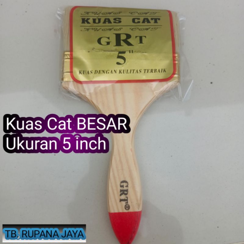 Jual Kuas Cat Ukuran BESAR 5 Inch Untuk Kayu Besi Tembok | Shopee Indonesia