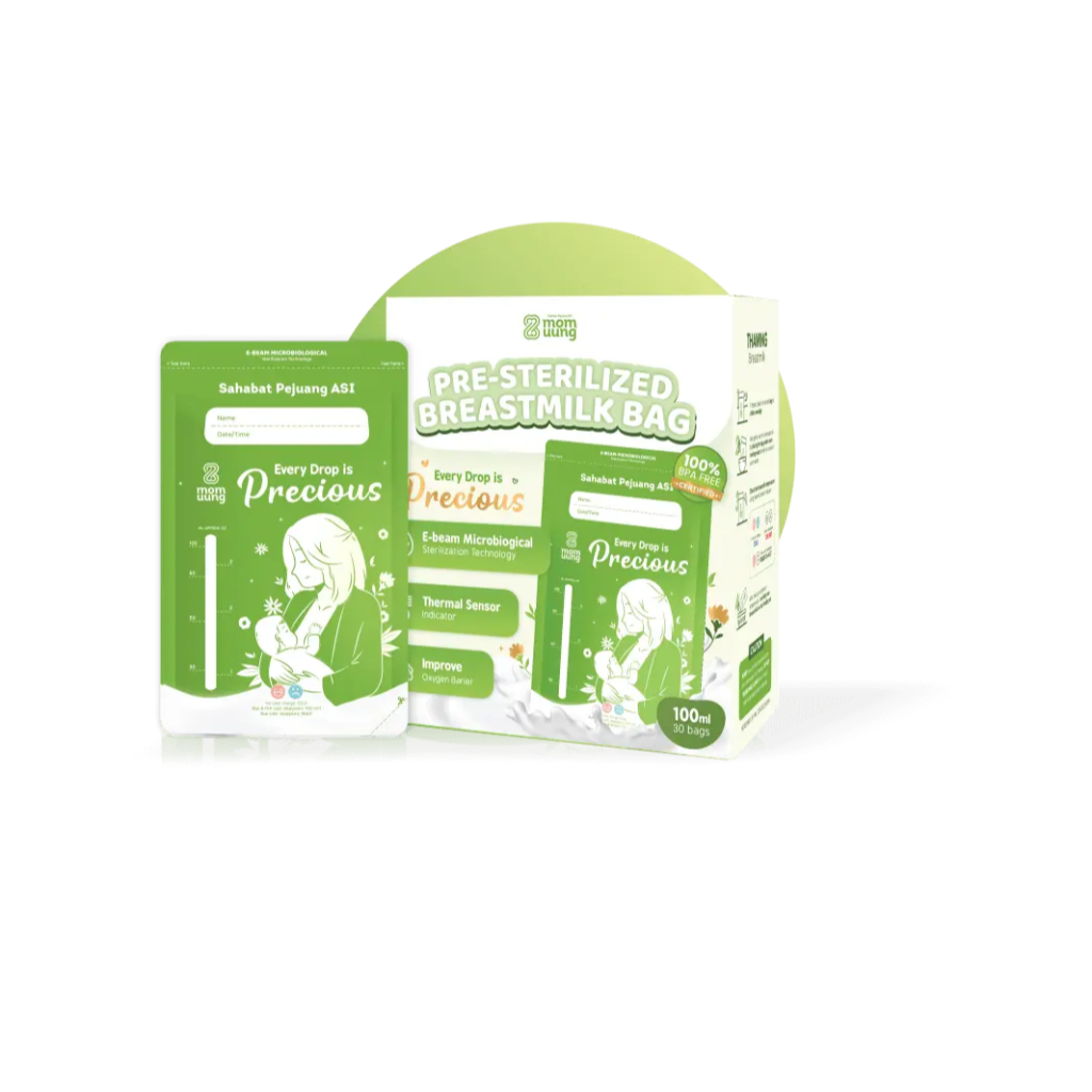 Jual MOM UUNG ASI BAG PRE-STERILIZED BREAST MILK BAG KANTONG ASI 100ML ...