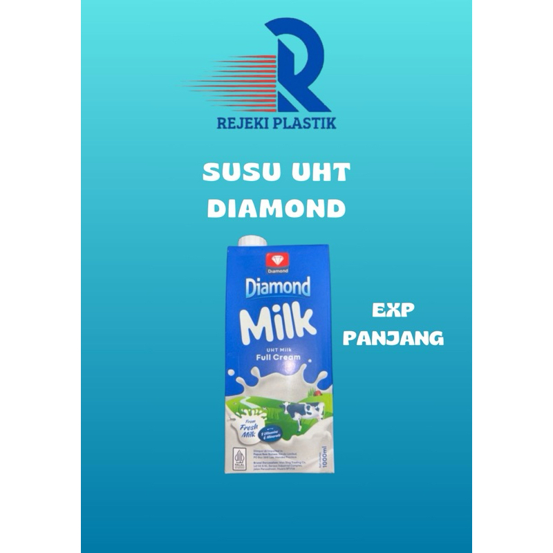 Jual DIAMOND MILK UHT - SUSU FULL CREAM UHT DIAMOND KEMASAN 1L | Shopee Indonesia