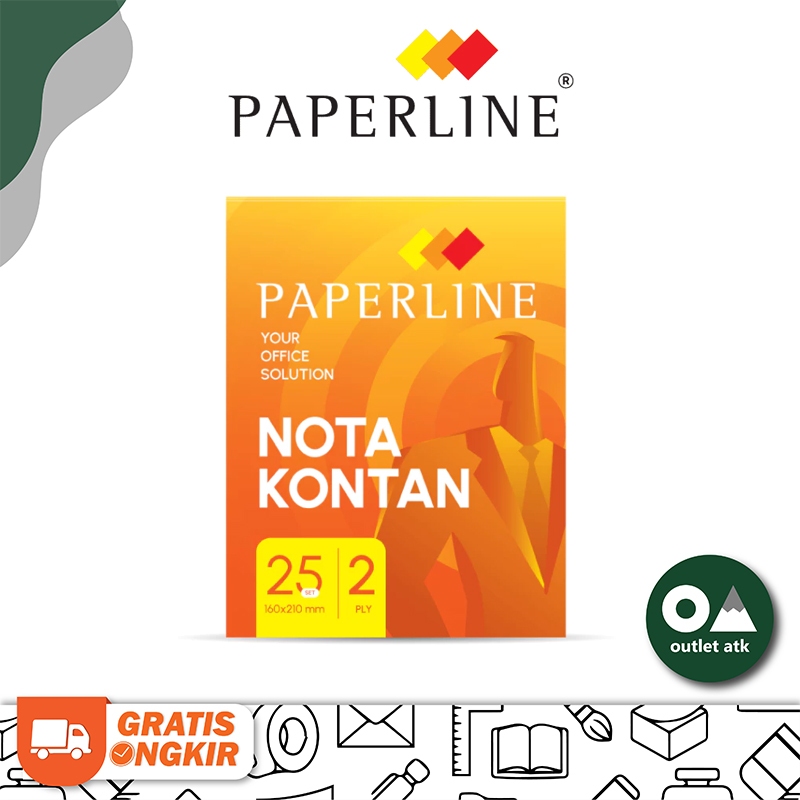 Jual Nota Kontan Besar 2 Ply Paperline isi 10 Buku per Pack | Shopee ...