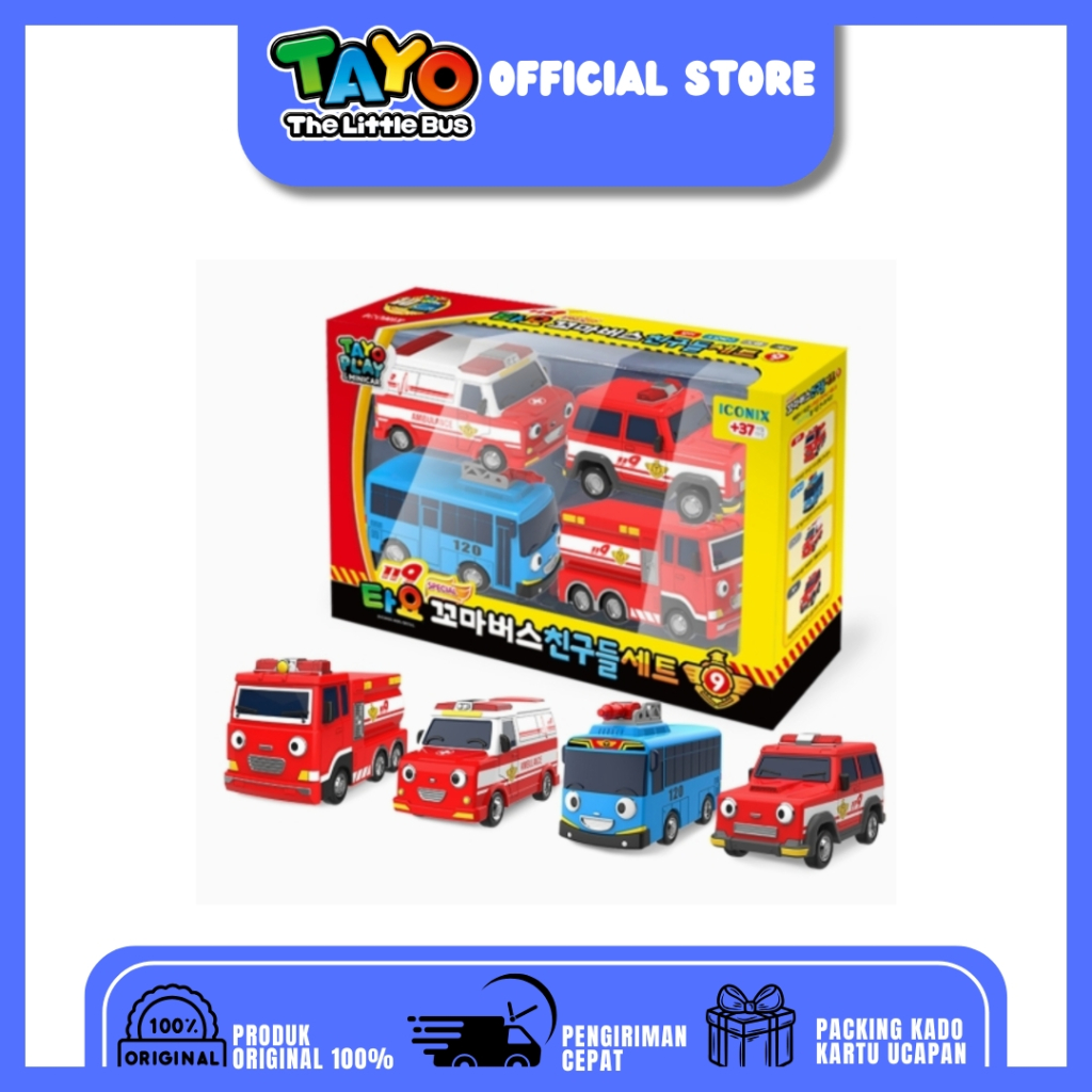 Jual Mainan Tayo The Litle Bus Mini Friends Resque 9 TYT 121006 ...
