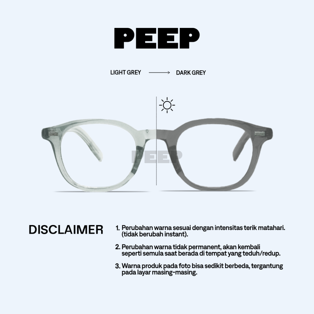 Jual Peep Eyewear - Levant Frame Kacamata Min/Plus/Cyl/Prog Unisex ...