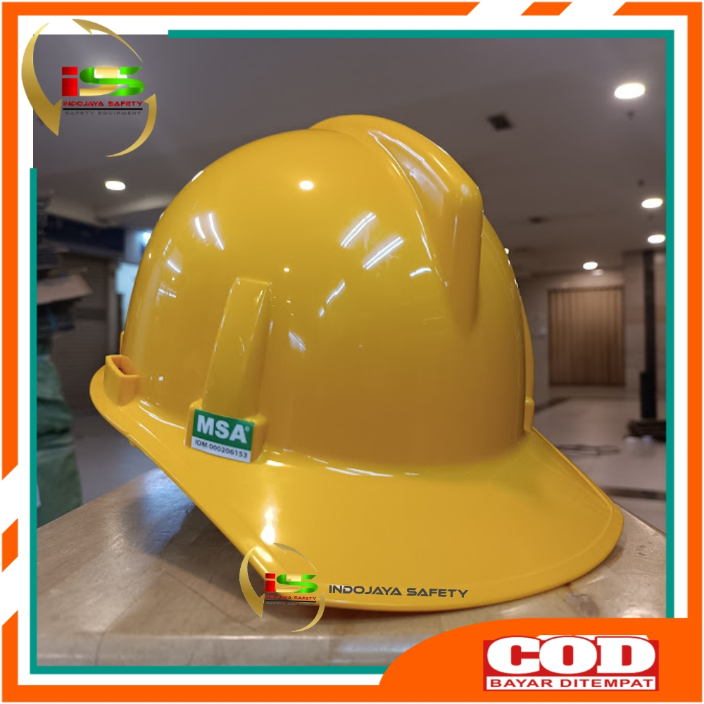 Jual Helm Safety MSA Topgard Kuning Fastrack - Safety Helmet MSA Top ...