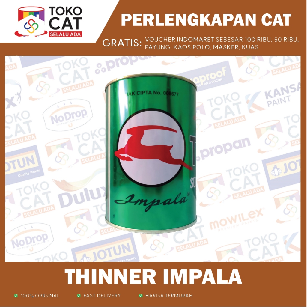Jual Thinner Impala 1L / Tiner Impala / Pengencer Cat / Thiner Impala 1 KLG | Shopee Indonesia