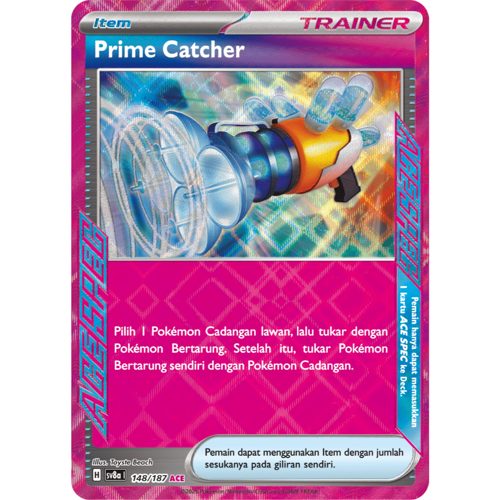Jual TCG Pokemon Indonesia sv8a Prime Catcher 148/187 ACE | Shopee Indonesia