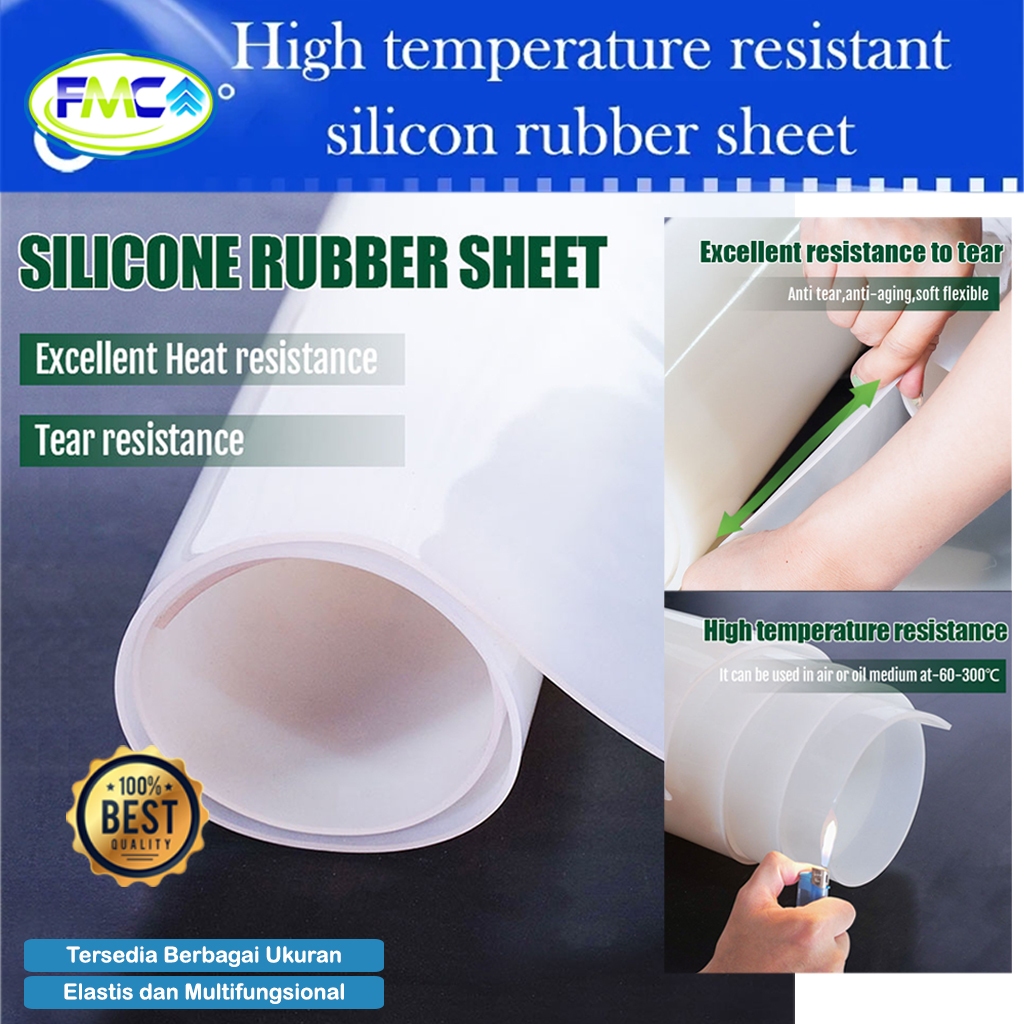Jual Silicon Rubber Sheet Tebal Ukuran 10 x10cm 10 x 20cm Tebal 1mm 2mm 3mm Serbaguna Karet ...