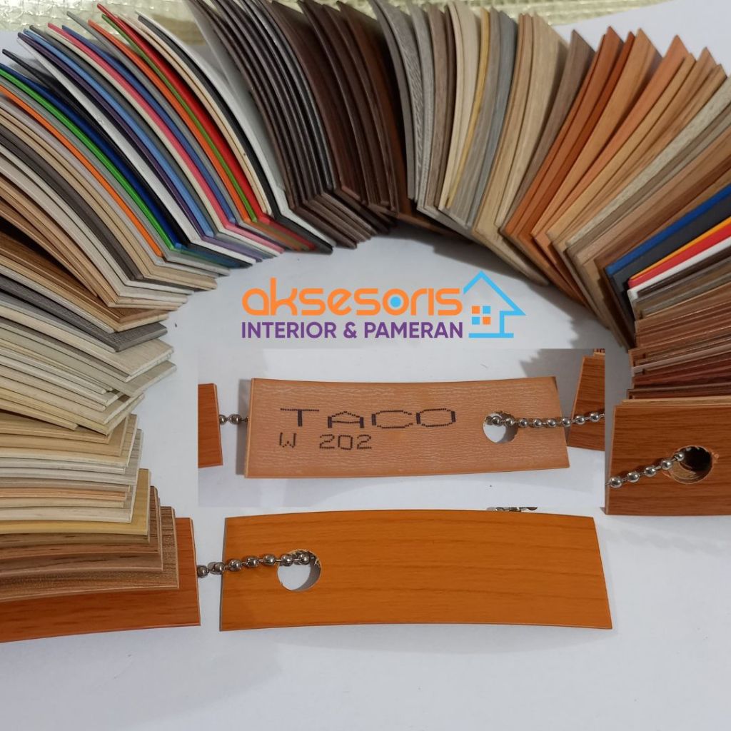 Jual TACO Edging Pvc Hpl - 202 B (1 x 22mm) | Shopee Indonesia