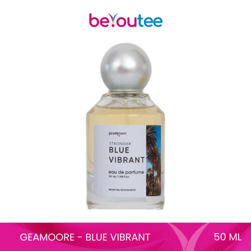 Jual Geamoore Blue Vibrant Eau De Parfum 70% Oil Longlasting 50ML ...