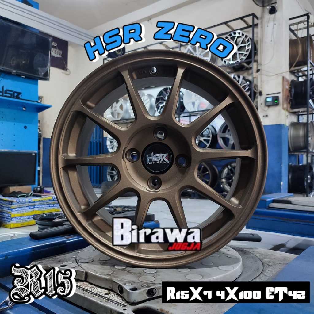 Jual Velg Racing Original HSR Zero Ring 15 Pcd 4X100 Velg Mobil R15 For Brio Jazz Mobilio Ignis ...