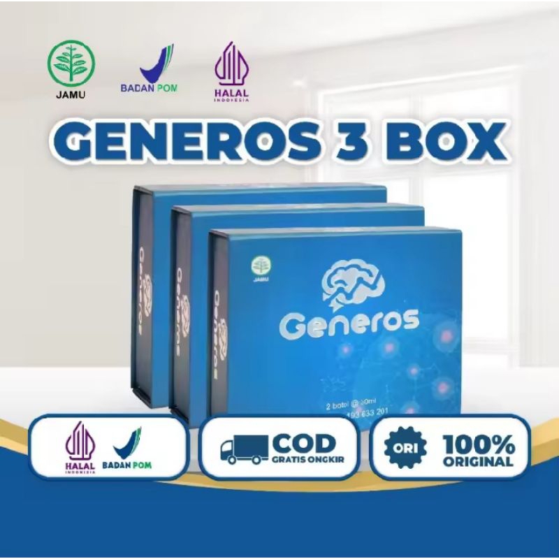 Jual Paket Special 3 Box Generos Speech Delay 1 box isi 2 Botol Vitamin ...