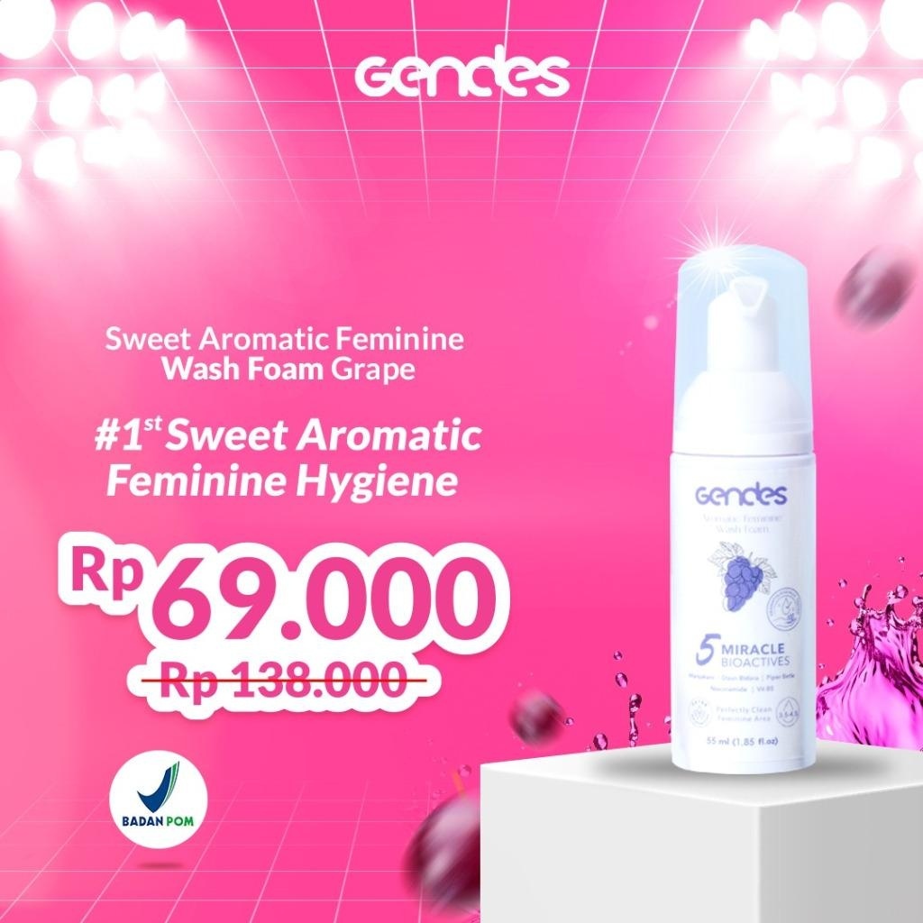 Jual Gendes Sweet Aromatic Feminine Care Wash Foam Grape 5 Miracle ...