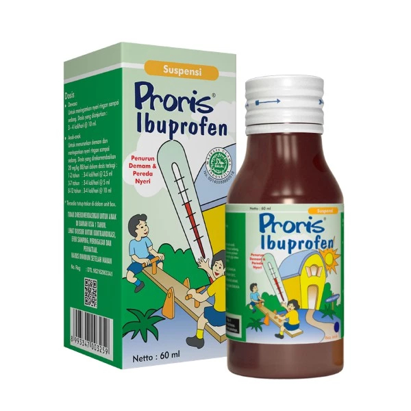 Jual Proris Syrup Suspensi 60 mL Rasa Jeruk - Obat Penurun Demam Anak ...
