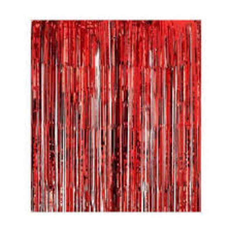 Jual CURTAIN FOIL/TIRAI FOIL WARNA MERAH | Shopee Indonesia