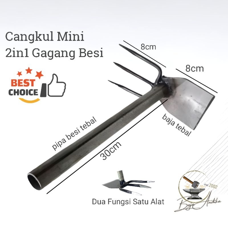 Jual Cangkul Kecil 2in1 Wangkil Dua Fungsi Bahan Baja Kuat dan Kokoh ...