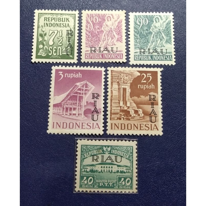 Jual Prangko Lawas RI C.T. RIAU Type 1 Tahun 1954 | Shopee Indonesia