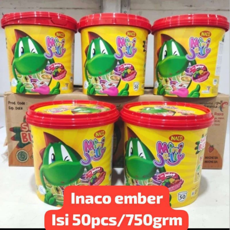Jual Inaco Mini Jelly Bucket Isi 50cup - 750gr | Shopee Indonesia