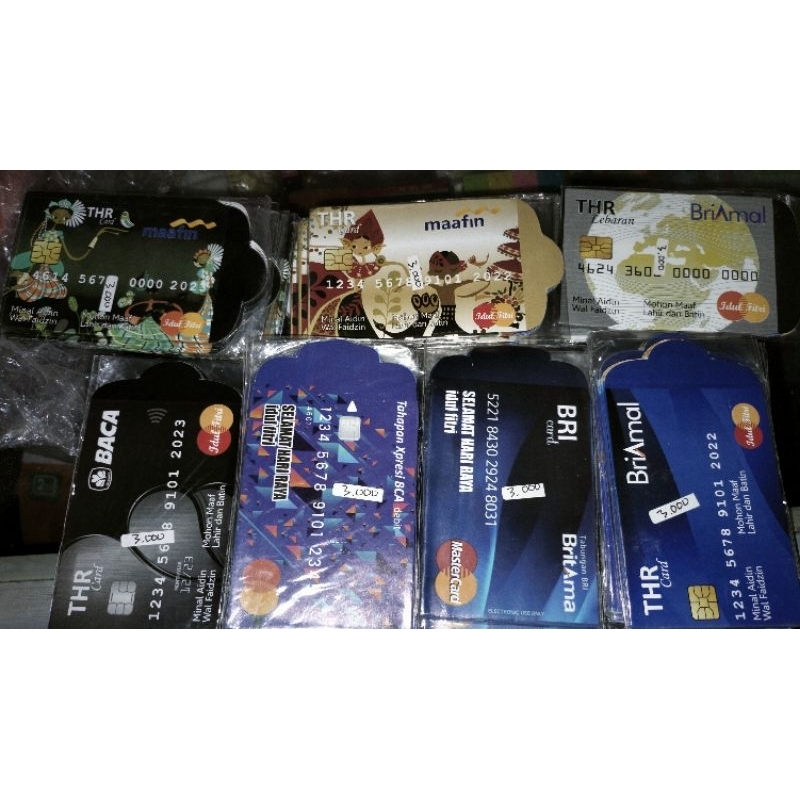 Jual amplop lebaran gambar ATM | Shopee Indonesia
