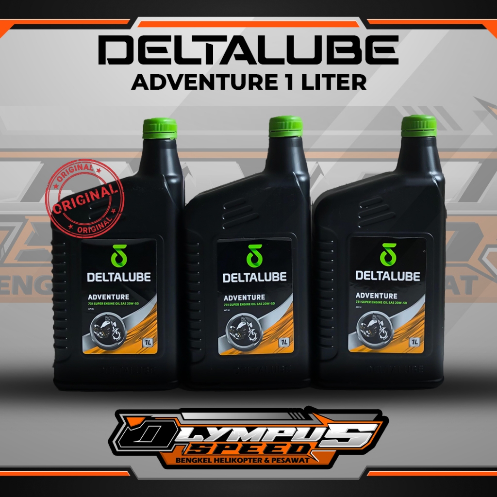 Jual OLI MESIN DELTALUBE ADVENTURE OIL SAE 20W-50 1000 ML / 1 LITER ...