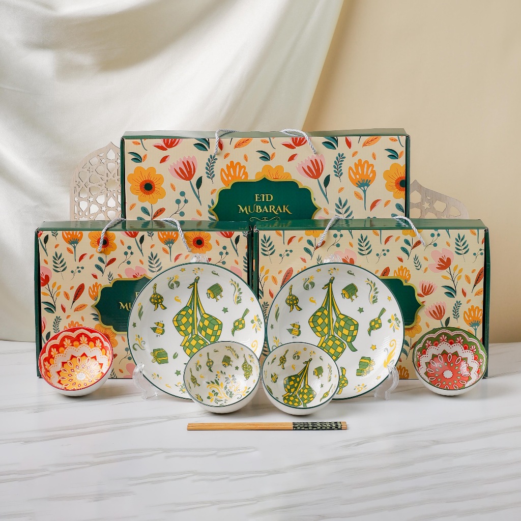 Jual NomNom Mangkok Set Lebaran Hampers Set Mangkok Keramik Premium ...