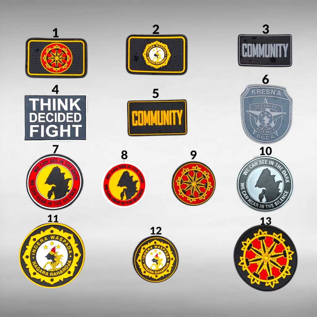 Jual Emblem Patch Rubber Logo Intelkam Community Kresna Wayang Think ...