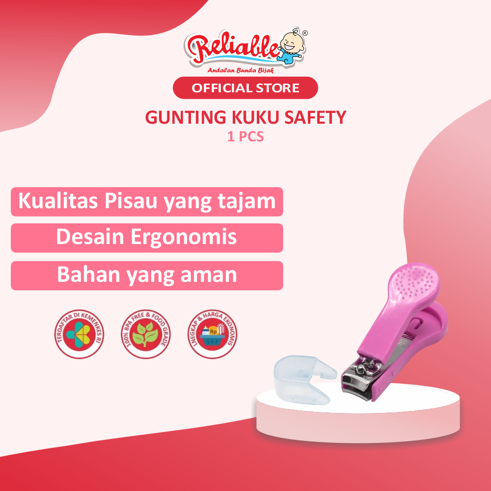 Jual Reliable Gunting Clipper Kuku Bayi Anak Ujung Bulat - Safety ...