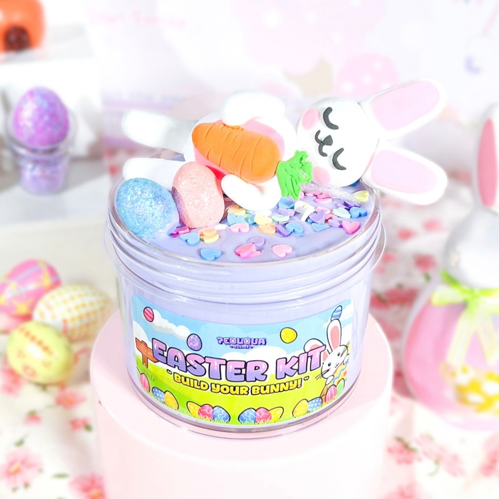 Jual 7 Colour Slime | Easter Kit - Build Your Bunny! | DIY Clay Slime ...