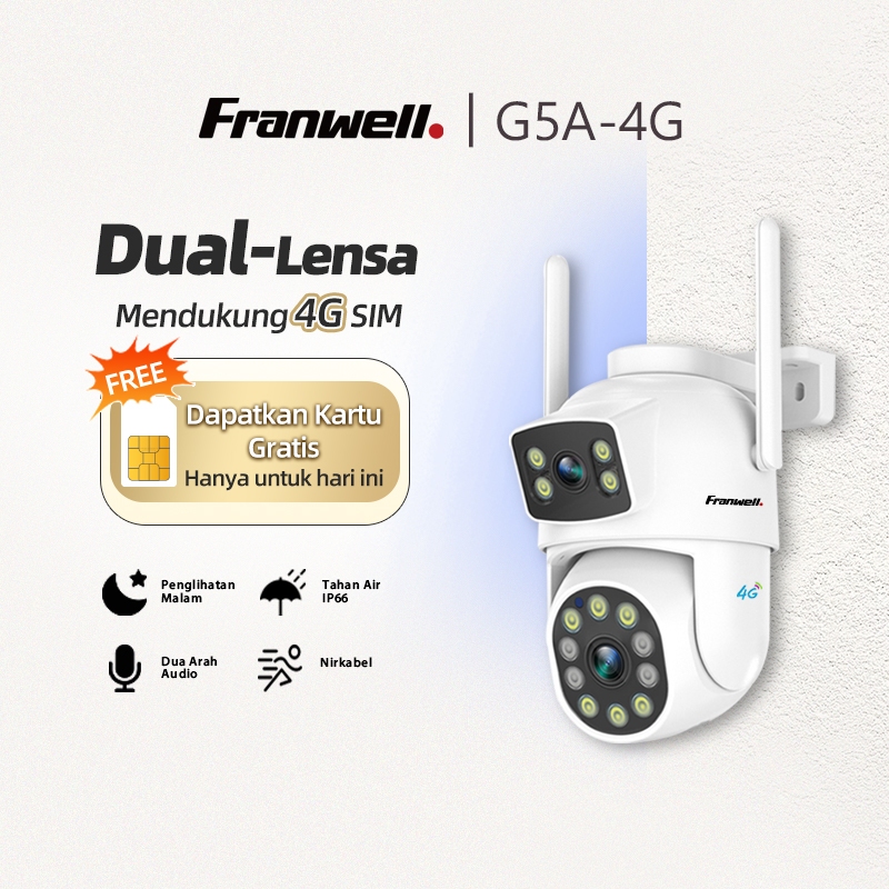 Jual Franwell 4G CCTV Outdoor Dual Lens | 1080P Night Vision | Audio ...