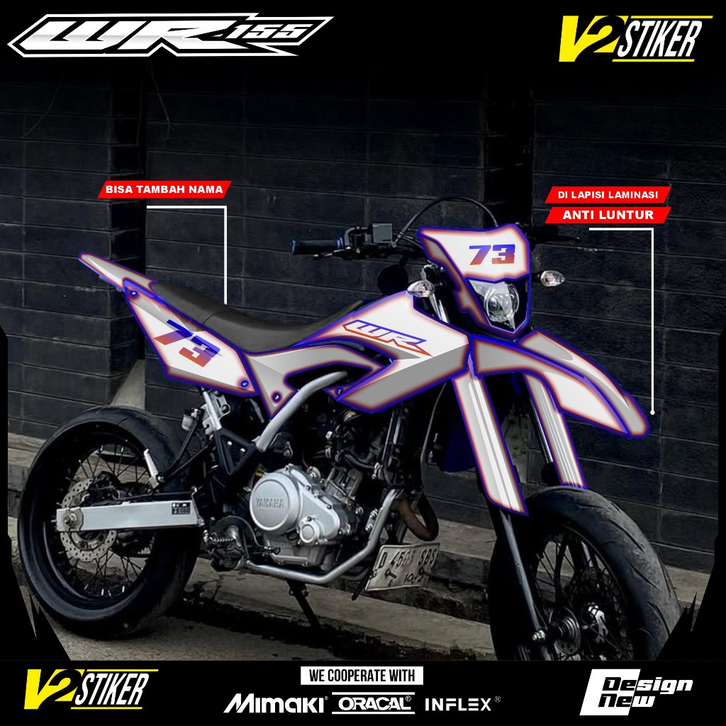 Jual Decal WR 155 Full body Supermoto Bebas Custom - Dekal Sticker ...