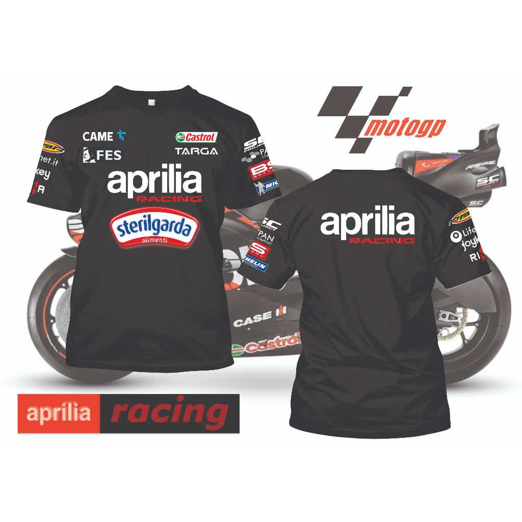 Jual Kaos Sponsor Aprilia Racing Official Sponsor MotoGP Livery 2025 ...