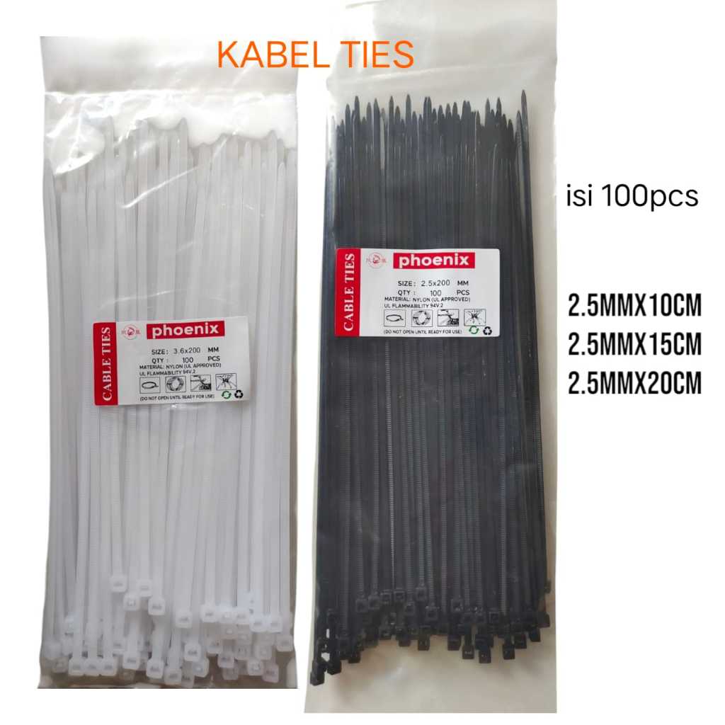 Jual Kabel Ties/Cable Tie/Nylon Cable Ties/Kabel Tis/Kabel Serbaguna ...