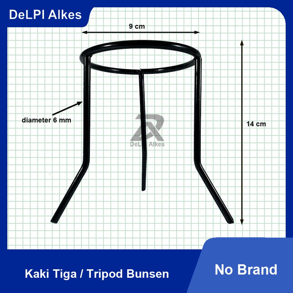 Jual Tripod Kaki Tiga 3 Penyangga Lampu Bunsen Laboratorium | Shopee Indonesia