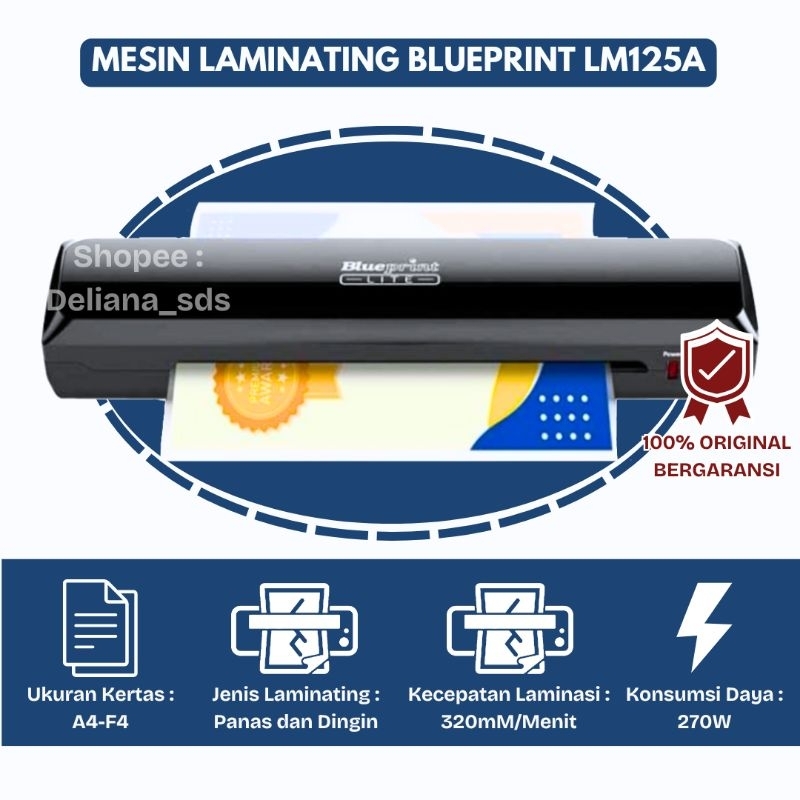 Jual Mesin Laminating Blueprint LM125A Garansi Resmi 1 Tahun Mesin ...