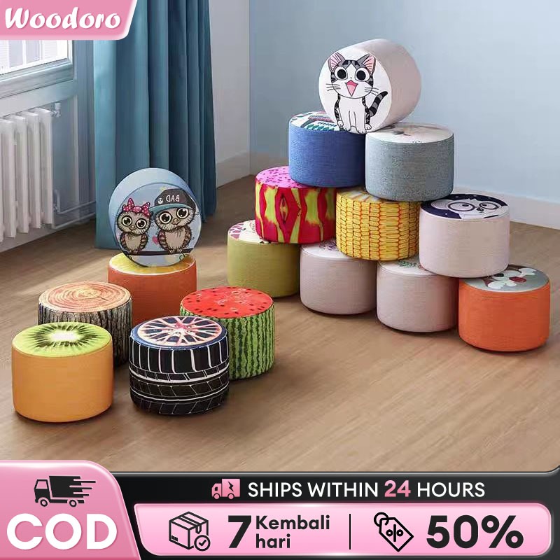 Jual Bangku bulat yang lucu Bangku Jongkok Sofa Bangku Bundar Bangku ...