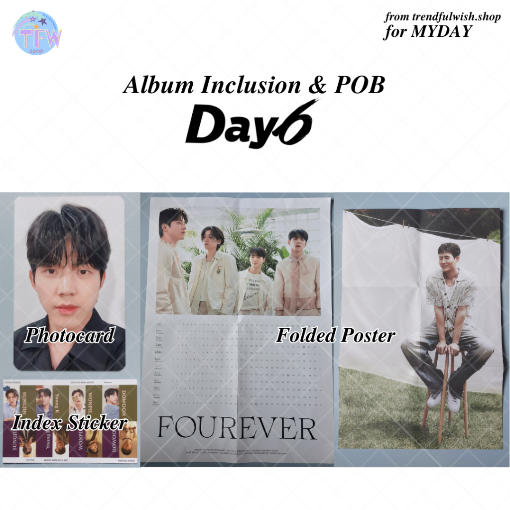 Jual DAY6 OFFICIAL ALBUM INCLUSION & POB OFFICIAL - PHOTOCARD PC ...