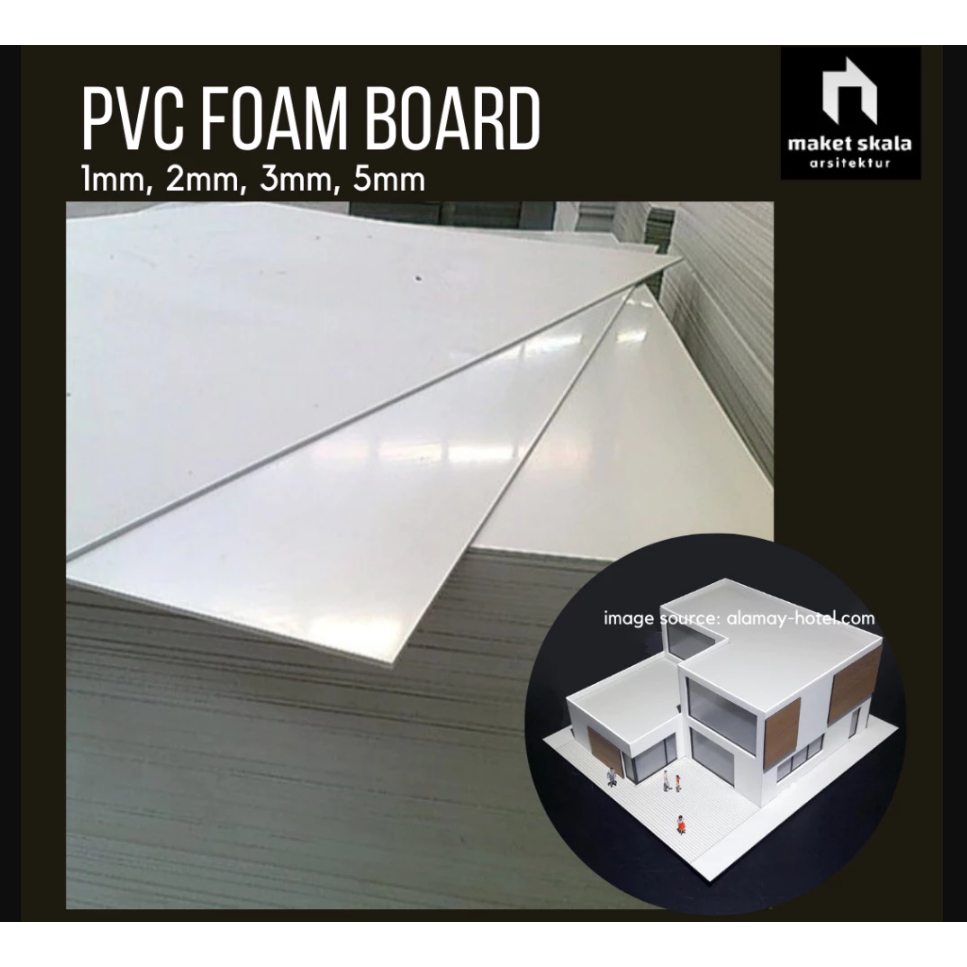 Jual PVC Foam Board 12mm 80x122 , 60x80 , 40x 30 cm PVC Board Dinding ...