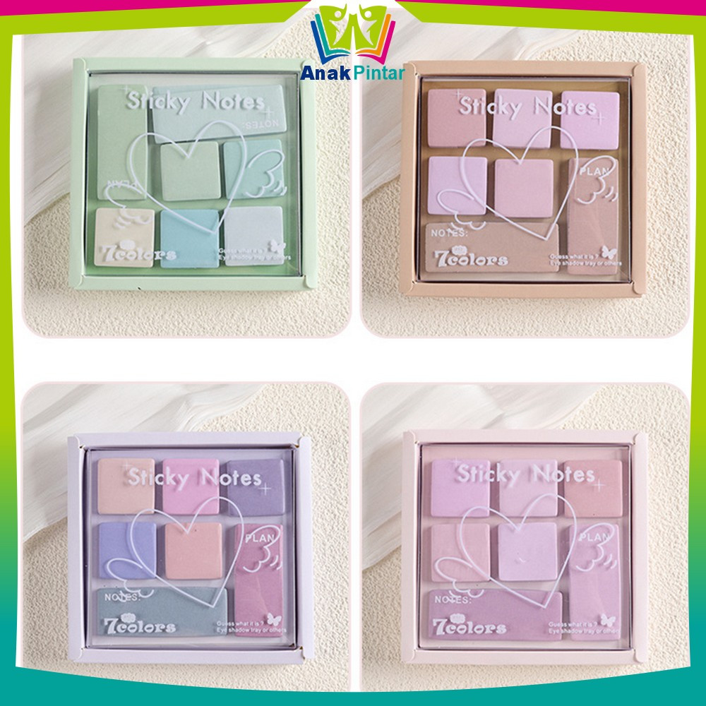 Jual Sticky Notes Macaron Pallate Edition Memo Tempel Mini Aesthetic ...