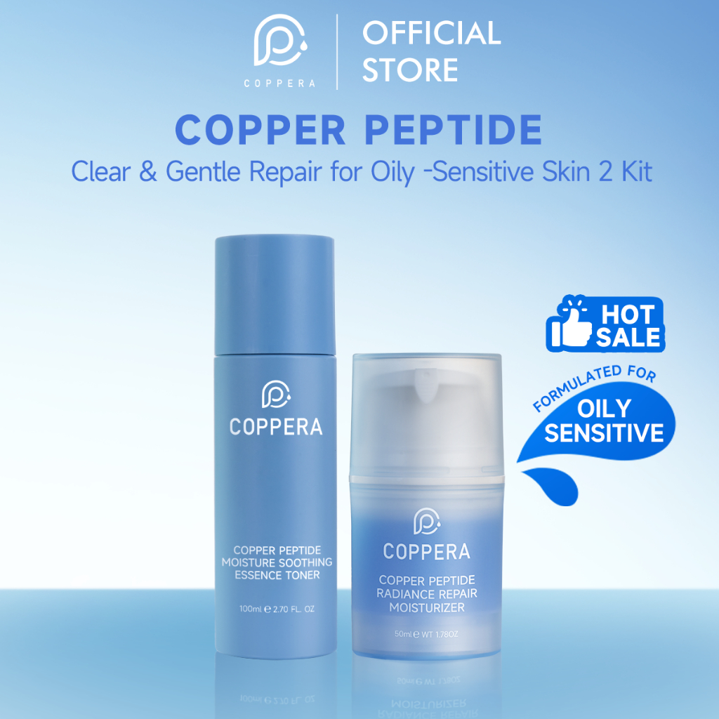 Jual COPPERA Copper Peptide Kit 2Pcs Packages Sooting Essence Toner ...