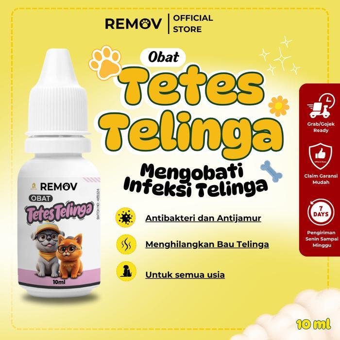 Jual REMOV Obat Tetes Telinga Basmi Earmites dan Infeksi Kucing dan ...