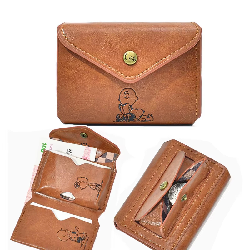 Jual Dompet Mini Kartun Snoopy Gaya Jepang, Dompet Lipat Tiga Pendek ...