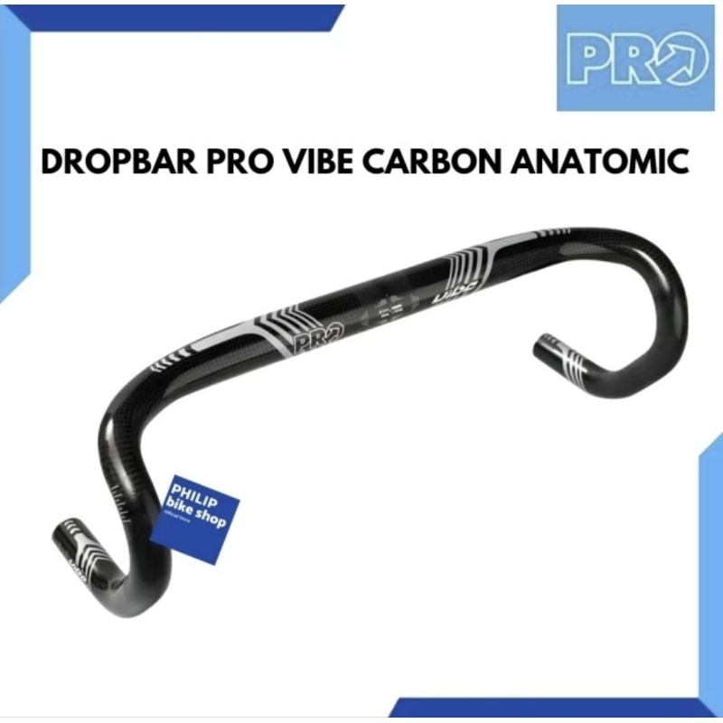 Jual HANDLEBAR DROPBAR PRO VIBE DC ROUTING FULL CARBON OS ANATOMIC 40CM ...