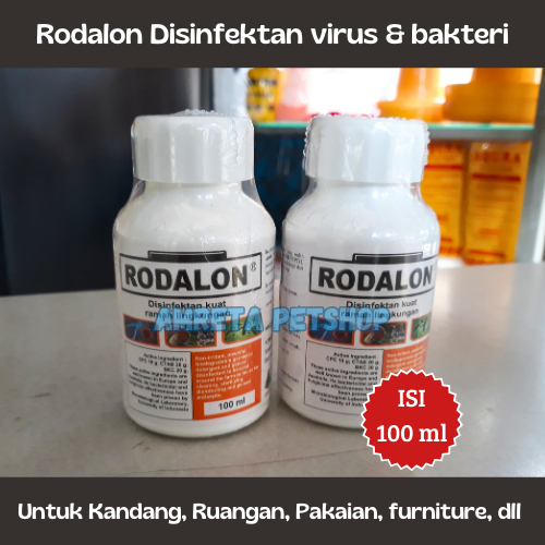 Jual Rodalon disinfektan Virus & bakteri kandang dan ruangan 100ml ...