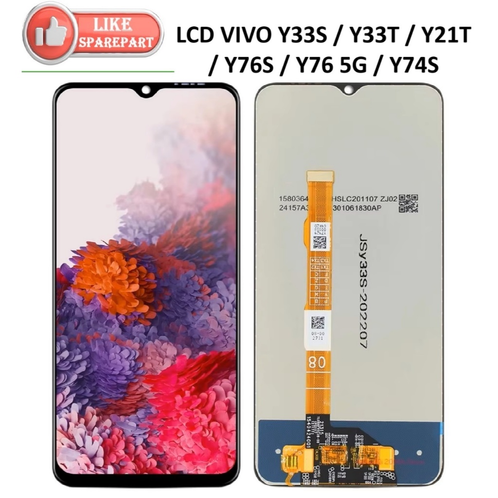 Jual LCD TOUCHSCREEN VIVO Y33S / Y33T / Y21T / Y76S / Y76 5G / Y74S / FULLSET LCD LAYAR SENTUH ...