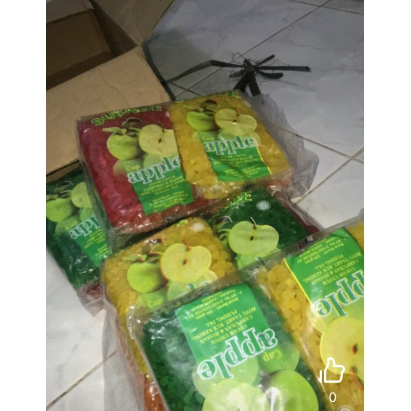 Jual sukade apple 1 kg / sukade apple warna random 1 kg / sukade toping ...